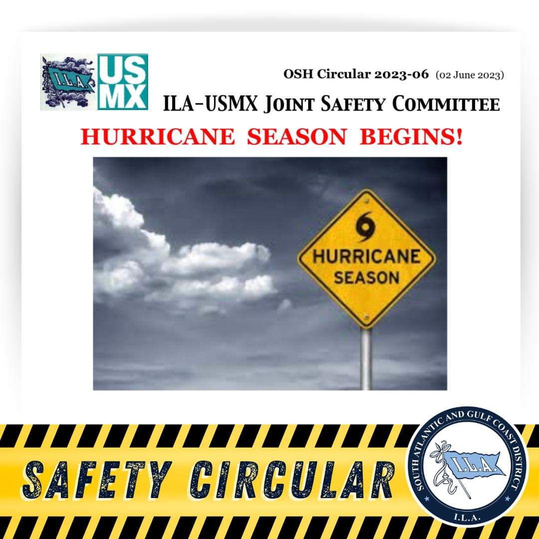 ILA~USMX Joint Safety Committee – OSH Circular – 2023-06 – Hurricane ...